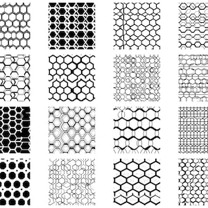 100+ Honeycomb Seamless Pattern SVG Bundle, Instant Digital Download ...