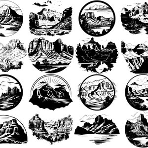100+ Grand Canyon SVG Bundle, Instant Digital Download, PNG, SVG Cut ...