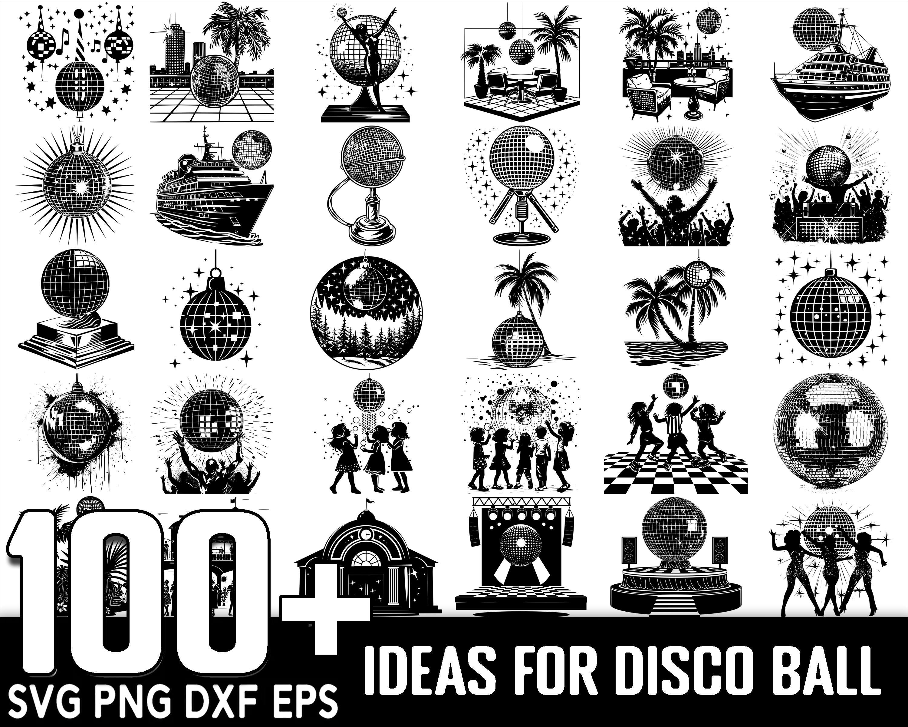 100+ Disco Ball SVG Bundle, Instant Digital Download, PNG, SVG Cut ...