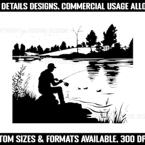 100+ Man Fishing SVG Bundle, Instant Digital Download, PNG, SVG Cut ...