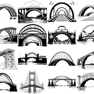 100+ Bridge SVG Bundle, Instant Digital Download, PNG, SVG Cut Files - Etsy