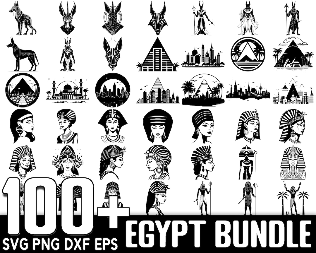 100+ Egypt SVG Bundle, Instant Digital Download, PNG, SVG Cut Files - Etsy