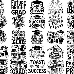 100+ Graduation Quotes SVG Bundle, Instant Digital Download, PNG, SVG ...