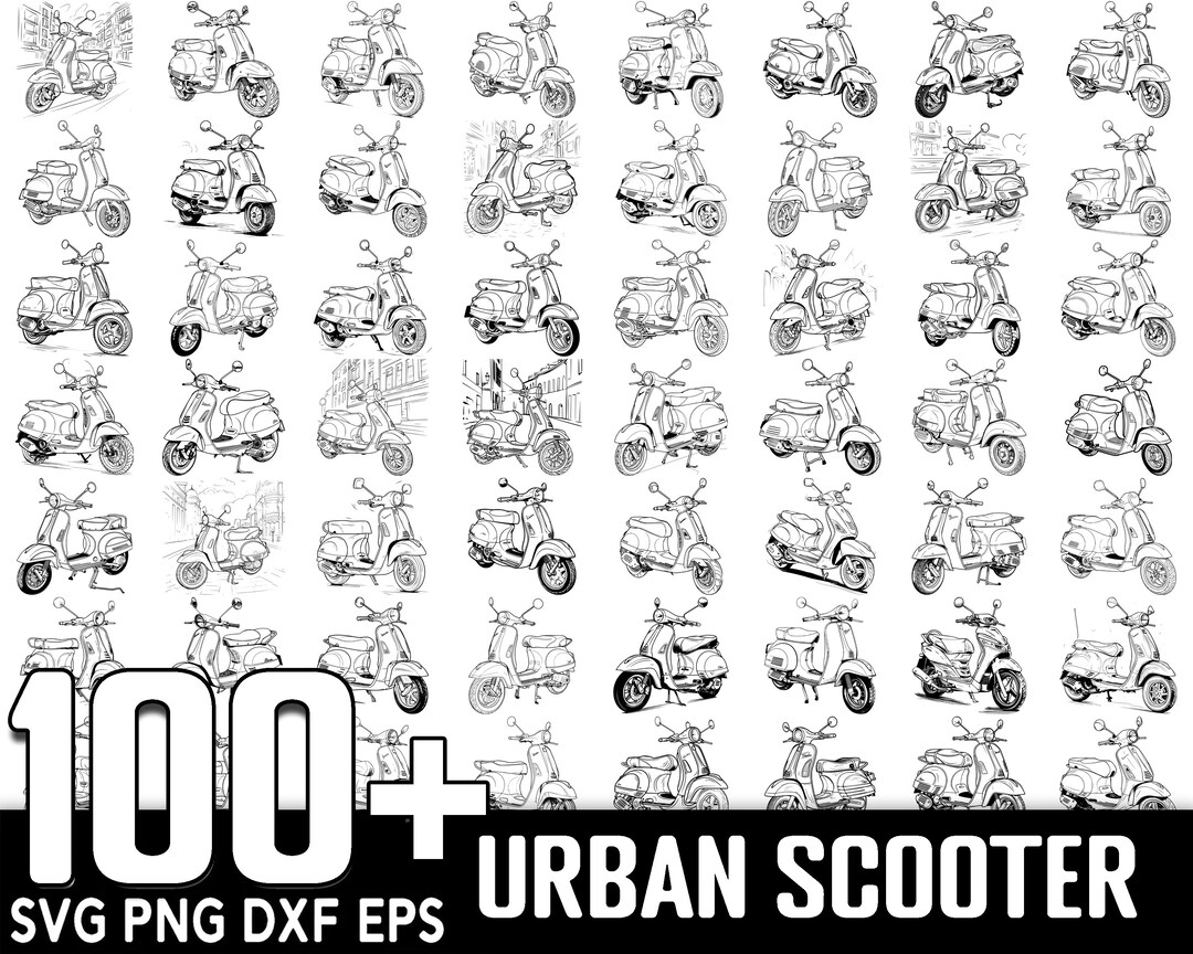 Scooter SVG Bundle,instant Digital Download, PNG, SVG Cut Files - Etsy
