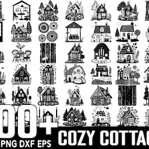 100+ Cozy Cottage SVG Bundle, Instant Digital Download, PNG, SVG Cut ...