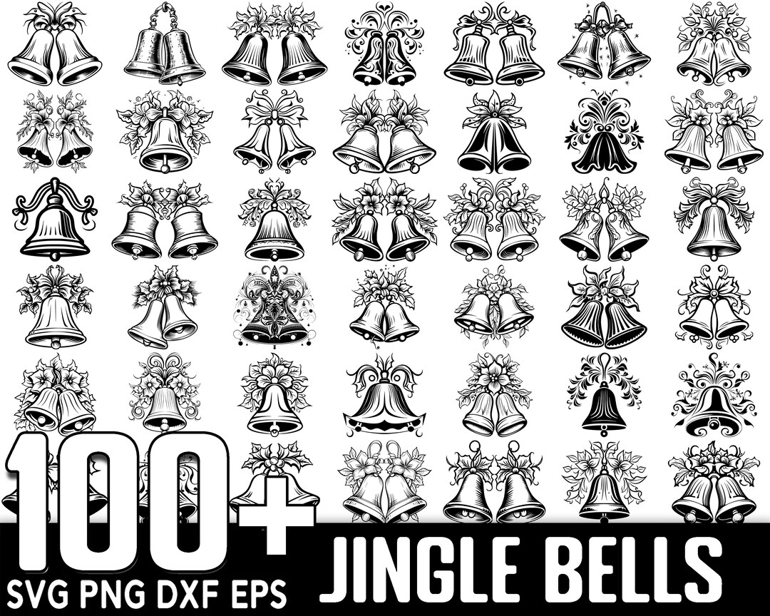 100+ Jingle Bells SVG Bundle, Instant Digital Download, PNG, SVG Cut ...