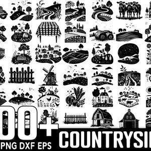 100+ Countryside Charm SVG Bundle, Instant Digital Download, PNG, SVG ...