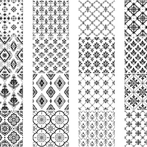 100+ Embroidered Seamless Pattern SVG Bundle, Instant Digital Download ...