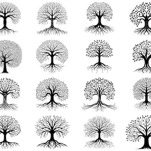 100+ Tree With Roots SVG Bundle, Instant Digital Download, PNG, SVG Cut ...