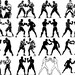 100 Boxing Players SVG Bundle, Instant Digital Download, PNG, SVG Cut ...