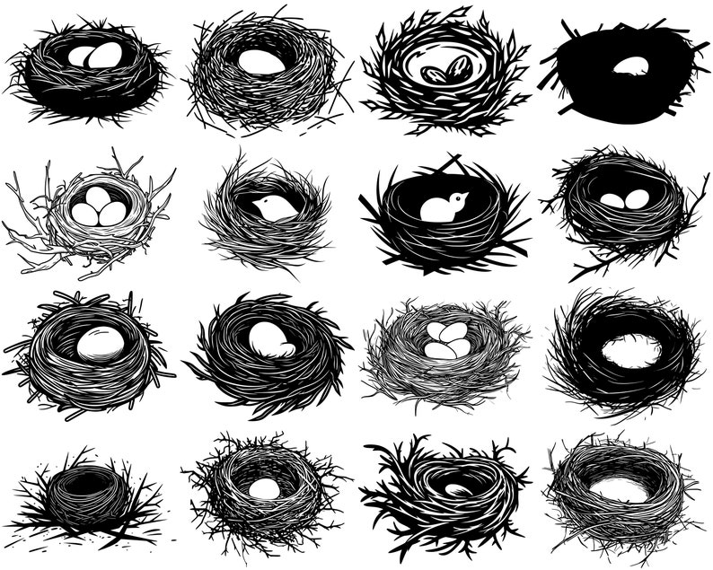 100+ Bird Nest SVG Bundle,instant Digital Download, PNG, SVG Cut Files ...