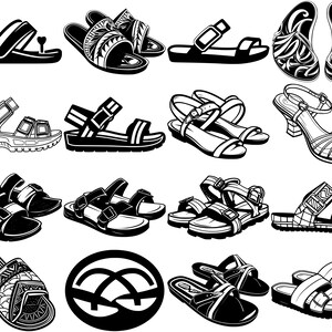 100+ Sandals SVG Bundle, Instant Digital Download, PNG, SVG Cut Files ...