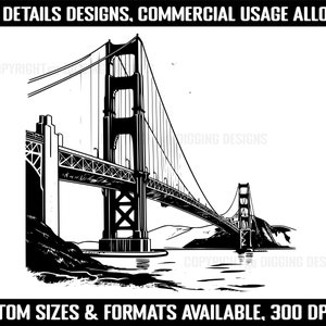 100+ Golden Gate Bridge SVG Bundle, Instant Digital Download, PNG, SVG ...