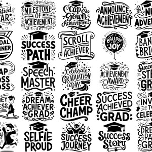 100+ Graduation Quotes SVG Bundle, Instant Digital Download, PNG, SVG ...