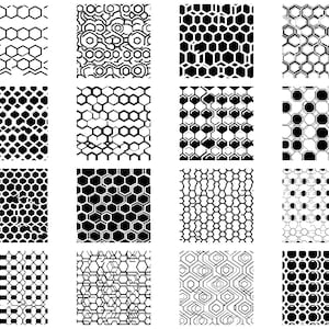100+ Honeycomb Seamless Pattern SVG Bundle, Instant Digital Download ...