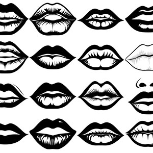 100+ Lip SVG Bundle, Instant Digital Download, PNG, SVG Cut Files - Etsy