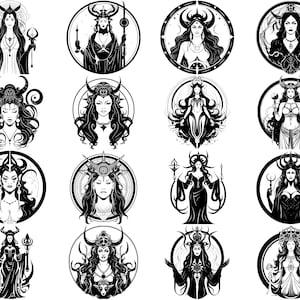 100+ Goddess Hecate SVG Bundle, Instant Digital Download, PNG, SVG Cut ...
