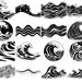 100+ Water Waves SVG Bundle, Instant Digital Download, PNG, SVG Cut ...