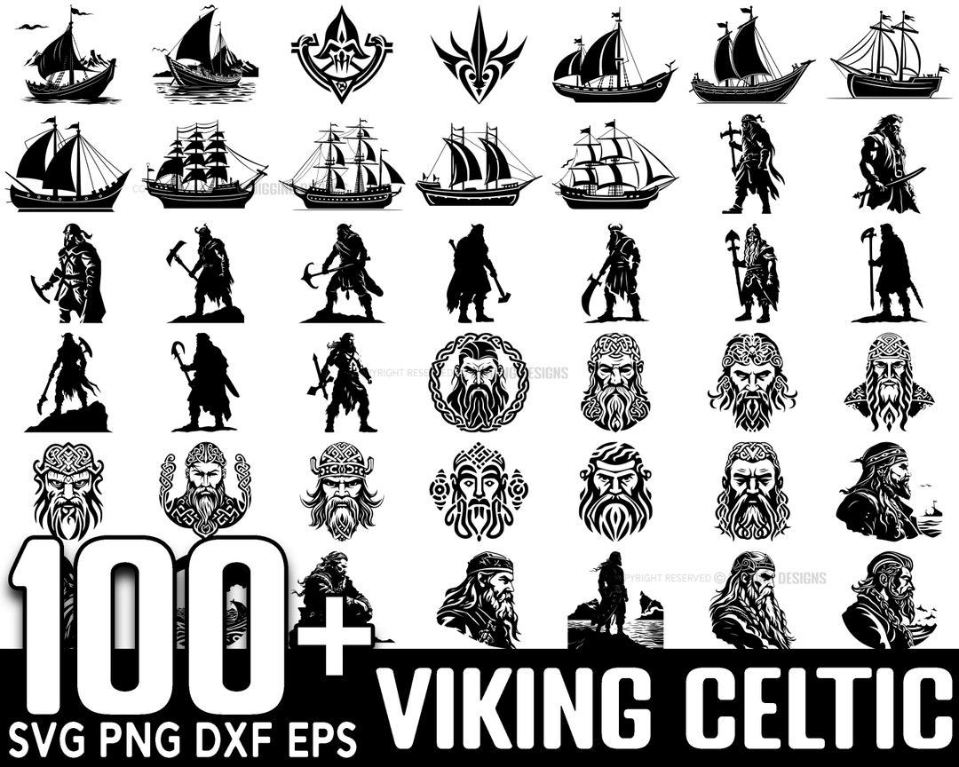 100 Viking SVG Bundle, Instant Digital Download, PNG, SVG Cut Files - Etsy