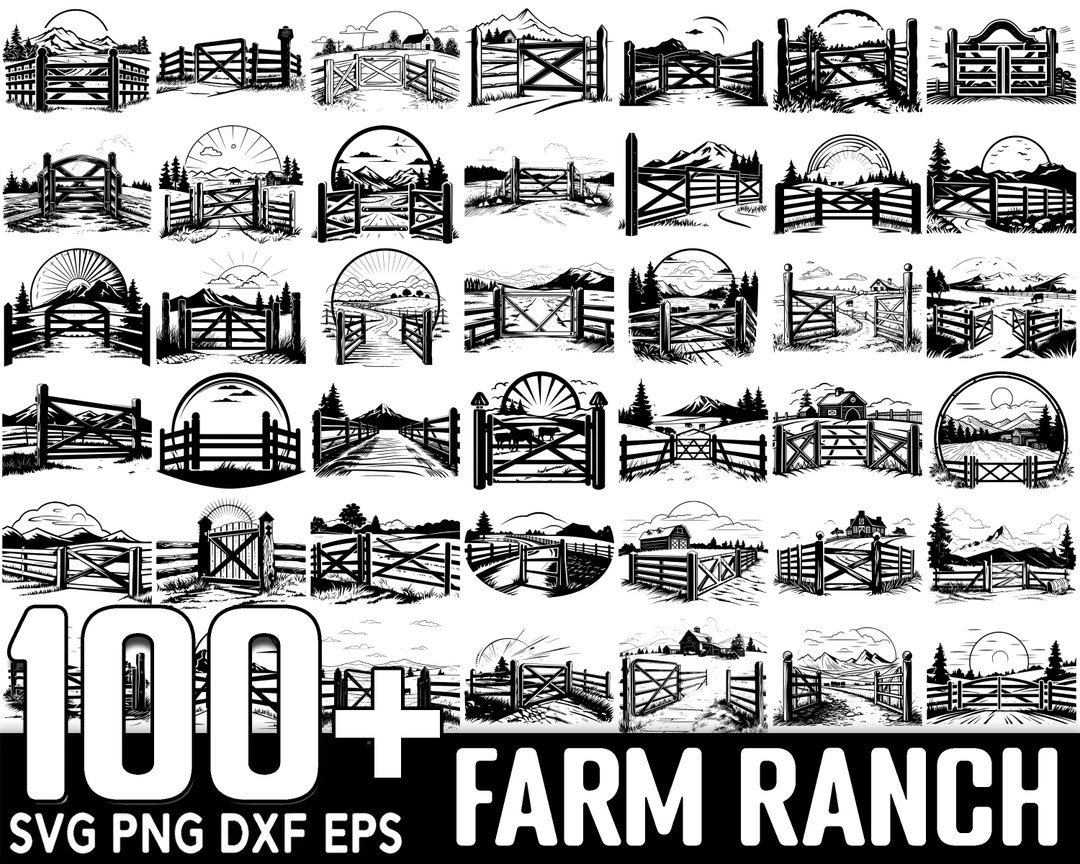 100+ Farm Ranch SVG Bundle, Instant Digital Download, PNG, SVG Cut ...