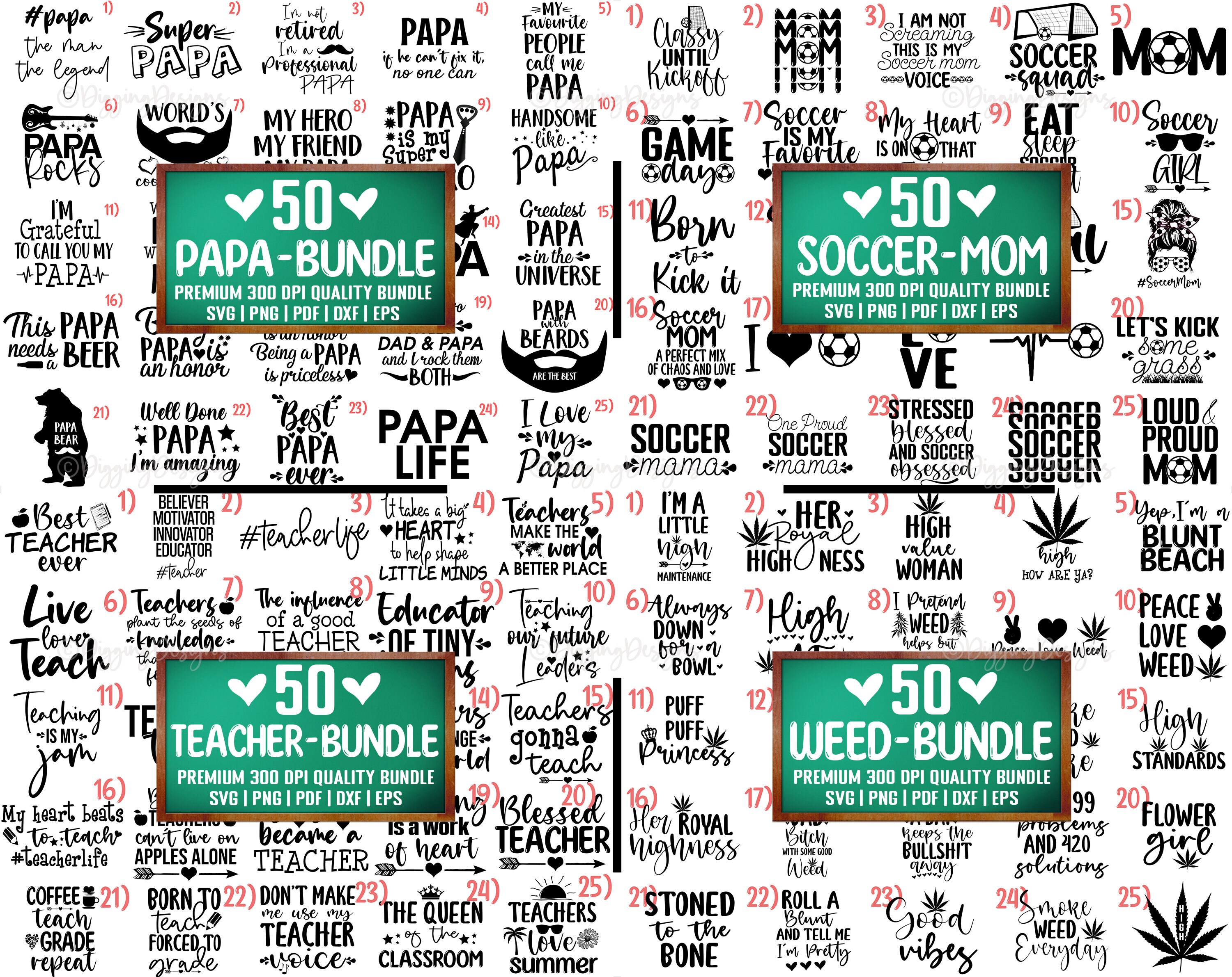 Big SVG Bundle Svg Files for Cricut Svg Files Svg Designs - Etsy