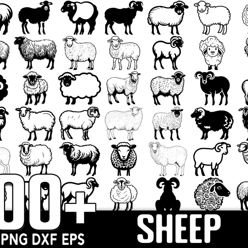 Sheep Svg - Etsy Canada