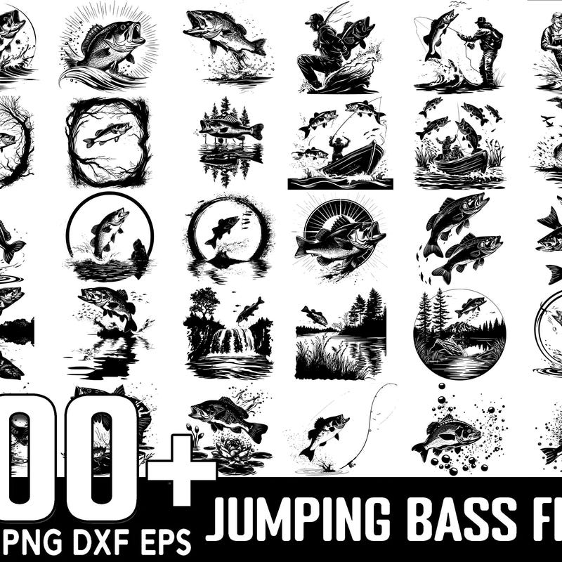 Bass Fish Svg - Etsy