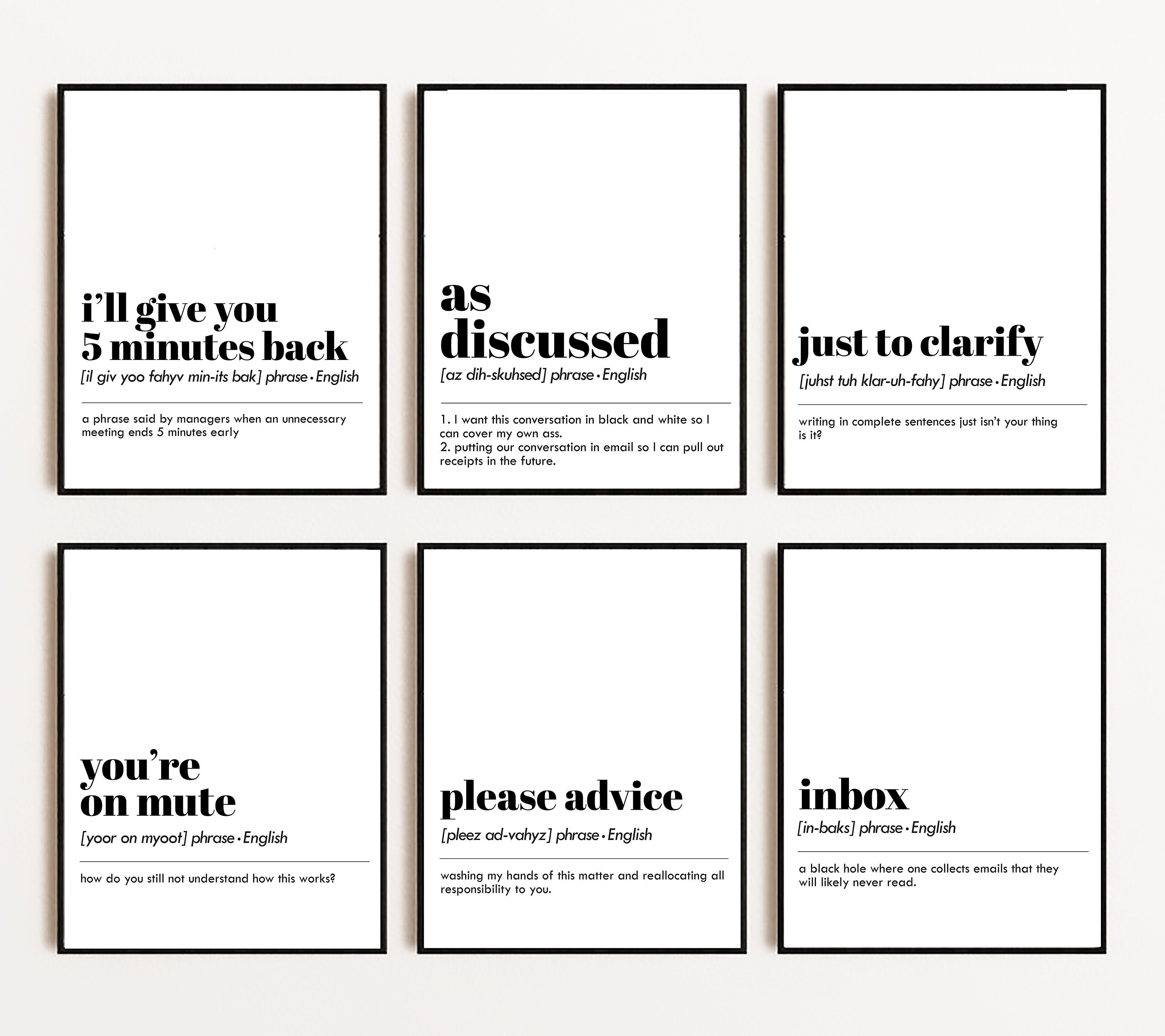 Office Wall Art Set 50 PRINTABLES Home Office Decor Mega - Etsy Australia