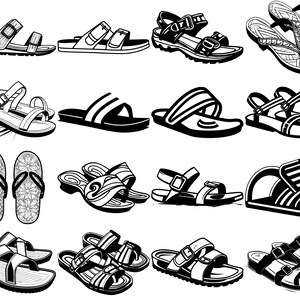 100+ Sandals SVG Bundle, Instant Digital Download, PNG, SVG Cut Files ...