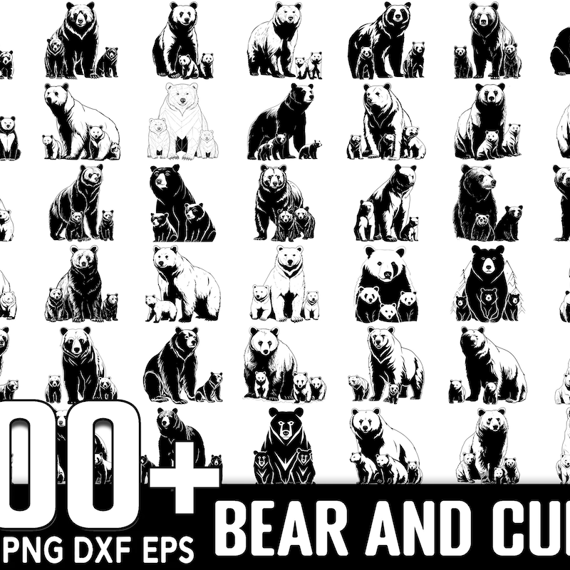 Bear Cub Svg - Etsy
