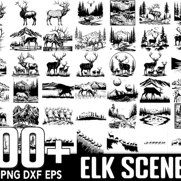 Elk Art - Etsy