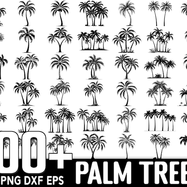Palm Tree Svg - Etsy