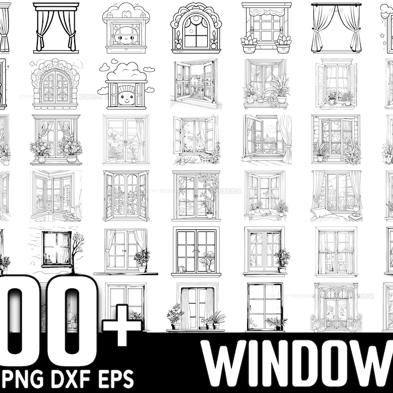 Window Svg - Etsy