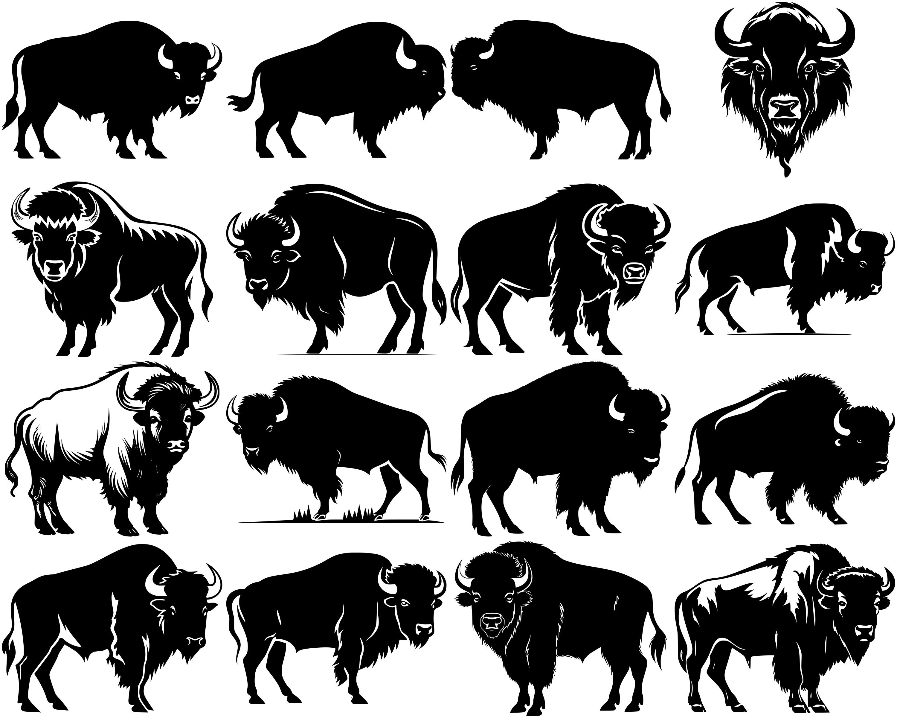 100+ Bison SVG Bundle, Instant Digital Download, PNG, SVG Cut Files - Etsy