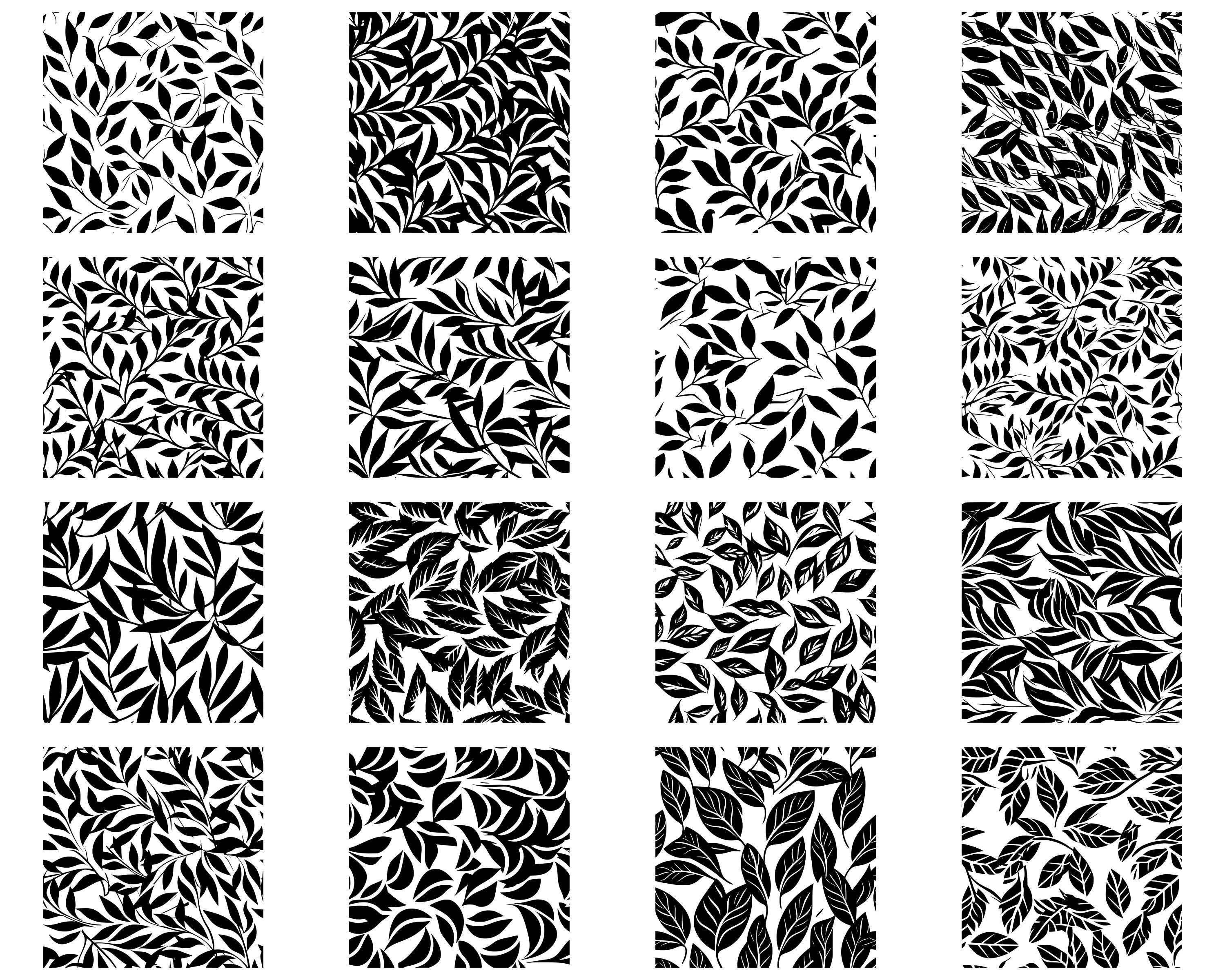100+ Leaves Seamless Pattern SVG Bundle, Instant Digital Download, PNG ...