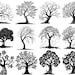 100+ Unique Trees SVG Bundle, Instant Digital Download, PNG, SVG Cut ...