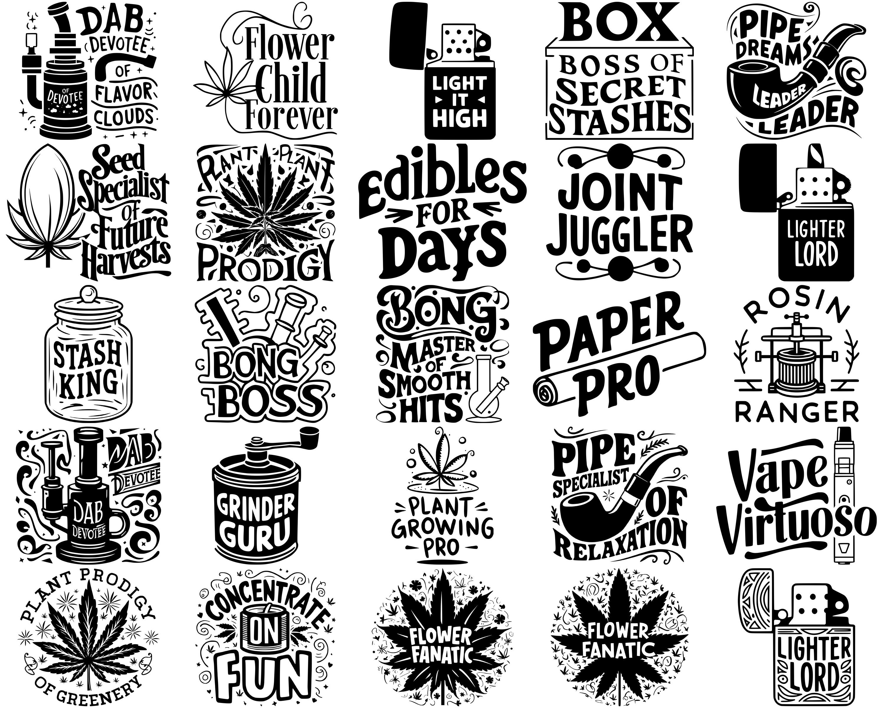 100+ Weed Quotes SVG Bundle, Instant Digital Download, PNG, SVG Cut ...