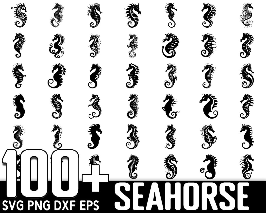100+ Seahorse SVG Bundle, Instant Digital Download, PNG, SVG Cut Files ...