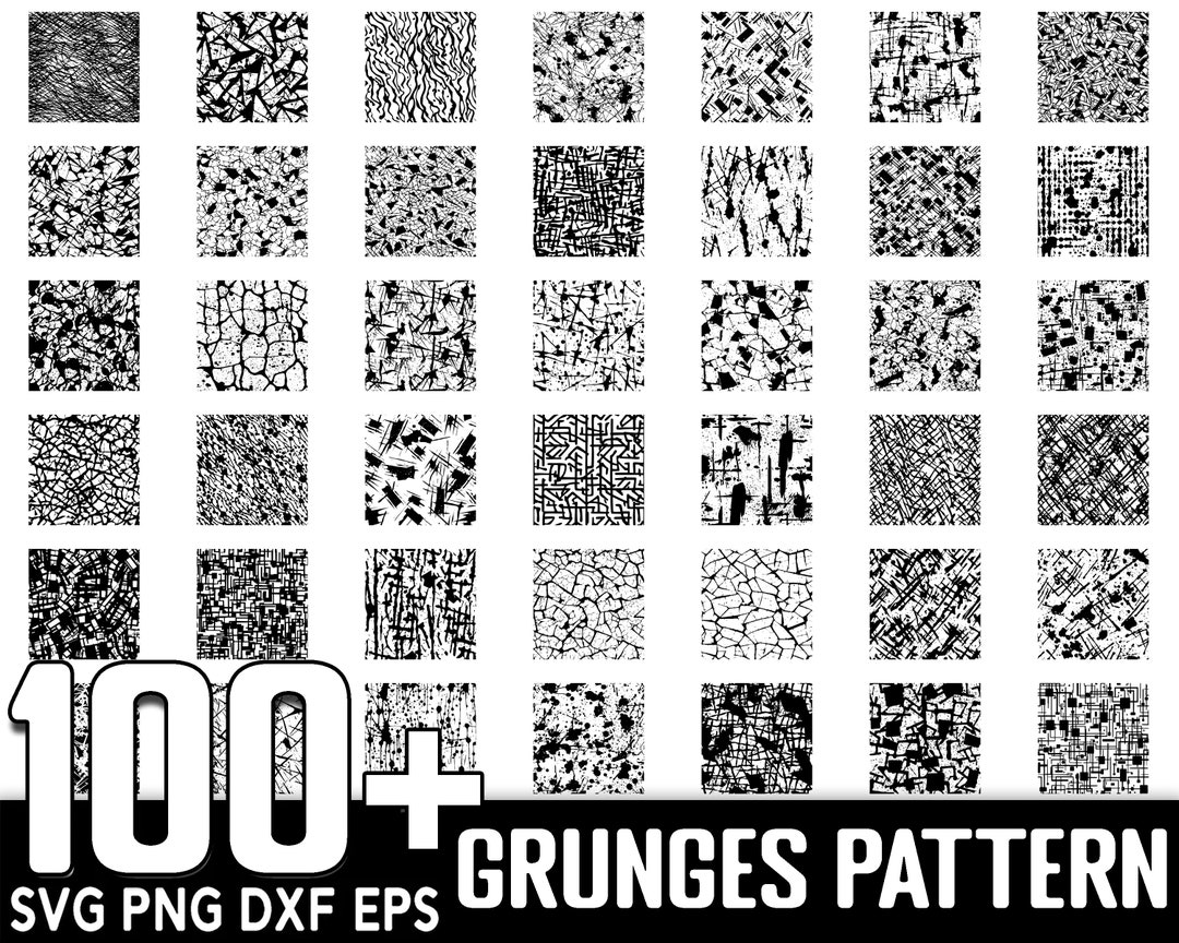 100+ Grunges Seamless Pattern SVG Bundle, Instant Digital Download, PNG ...