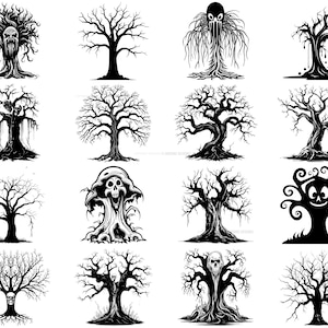 100+ Haunted Tree SVG Bundle, Instant Digital Download, PNG, SVG Cut ...