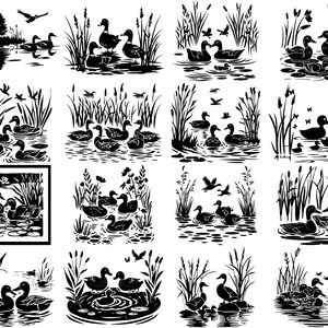 100+ Duck Pond SVG Bundle,instant Digital Download, PNG, SVG Cut Files ...