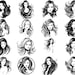 100+ Long Hair SVG Bundle, Instant Digital Download, PNG, SVG Cut Files ...