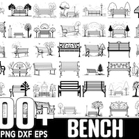 Park Bench Svg, Park Bench Silhouette, Park Bench Cut File, Park Bench ...
