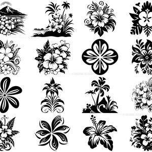100+ Hawaii Flower Scene SVG Bundle, Instant Digital Download, PNG, SVG ...