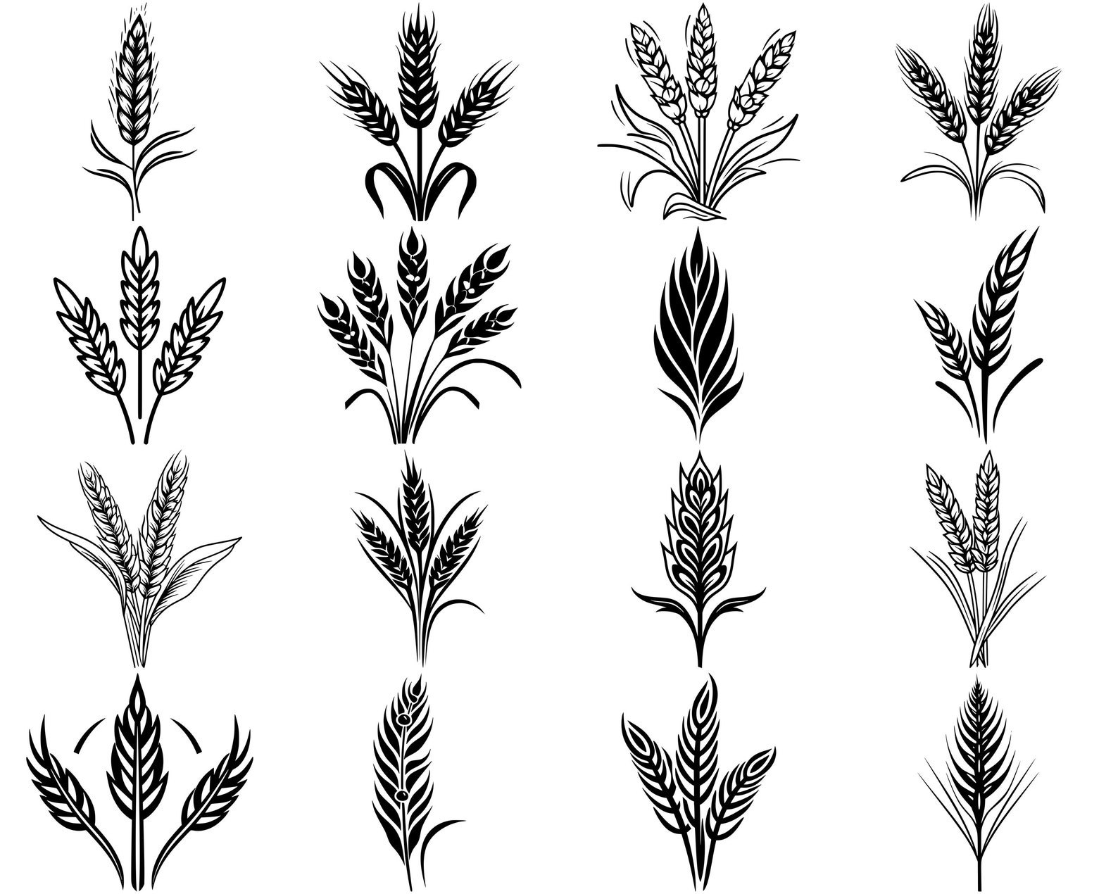 100+ Wheat Grain SVG Bundle, Instant Digital Download, PNG, SVG Cut ...