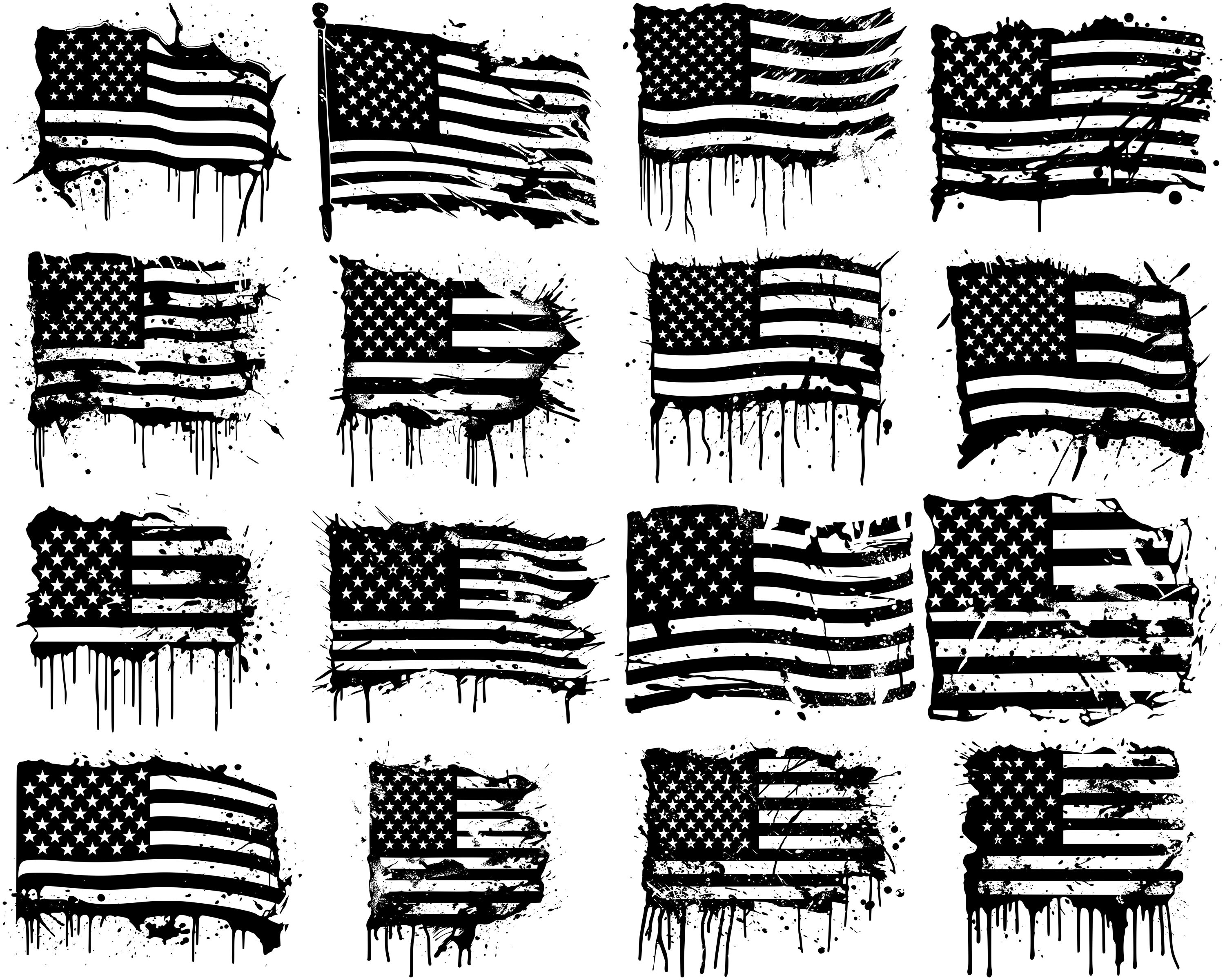 100+ Distress Flag SVG Bundle, Instant Digital Download, PNG, SVG Cut ...