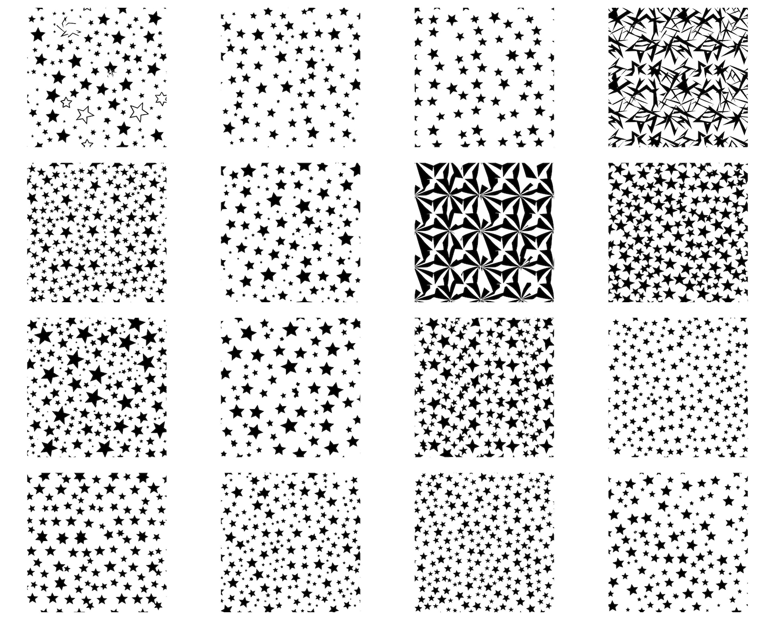 100+ Stars Seamless Pattern SVG Bundle (digital Download) - Etsy