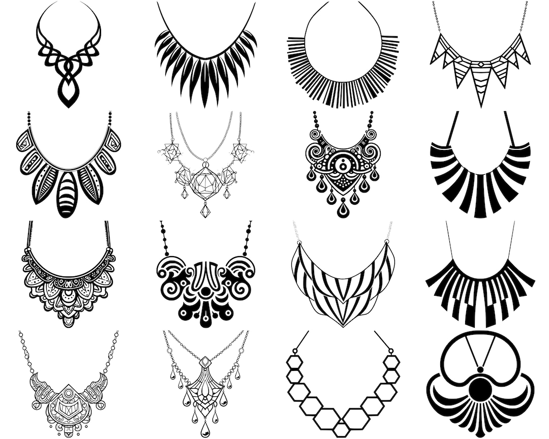 100+ Necklace SVG Bundle, Instant Digital Download, PNG, SVG Cut Files ...