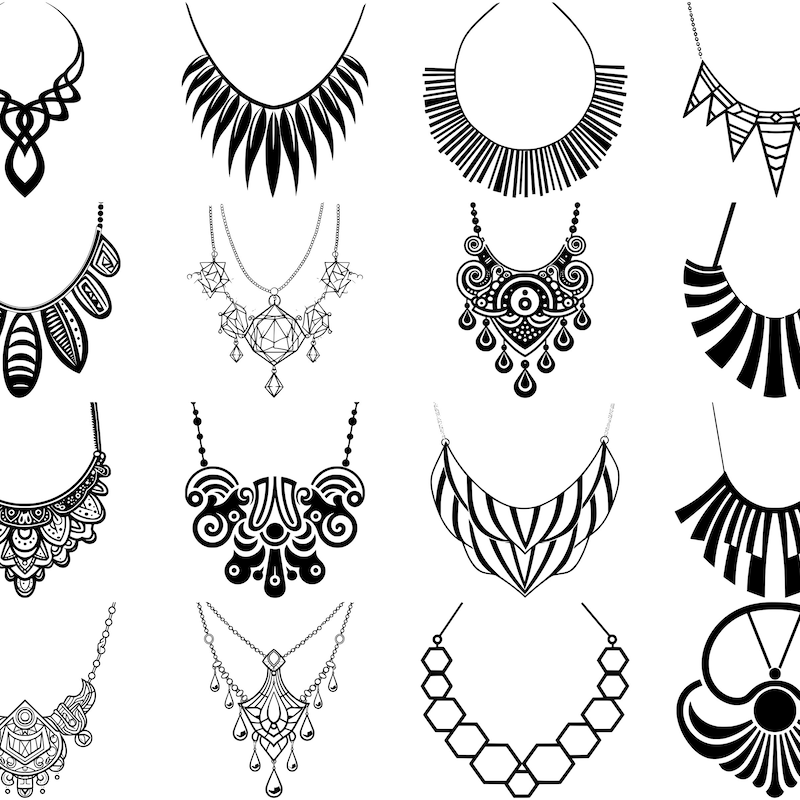 Necklace Svg - Etsy