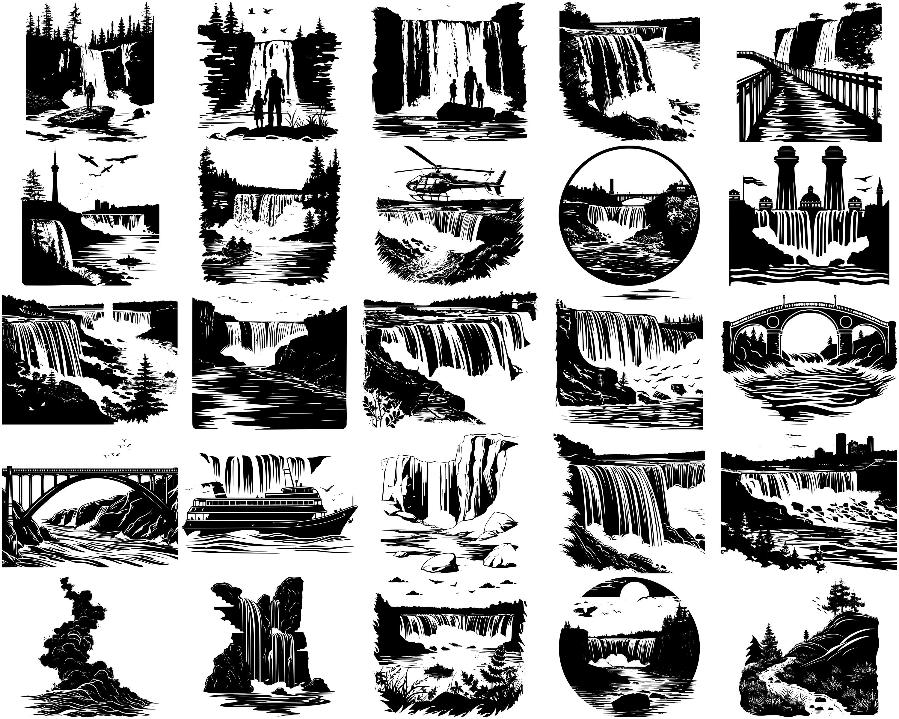Niagara Falls SVG Bundle,instant Digital Download, PNG, SVG Cut Files ...